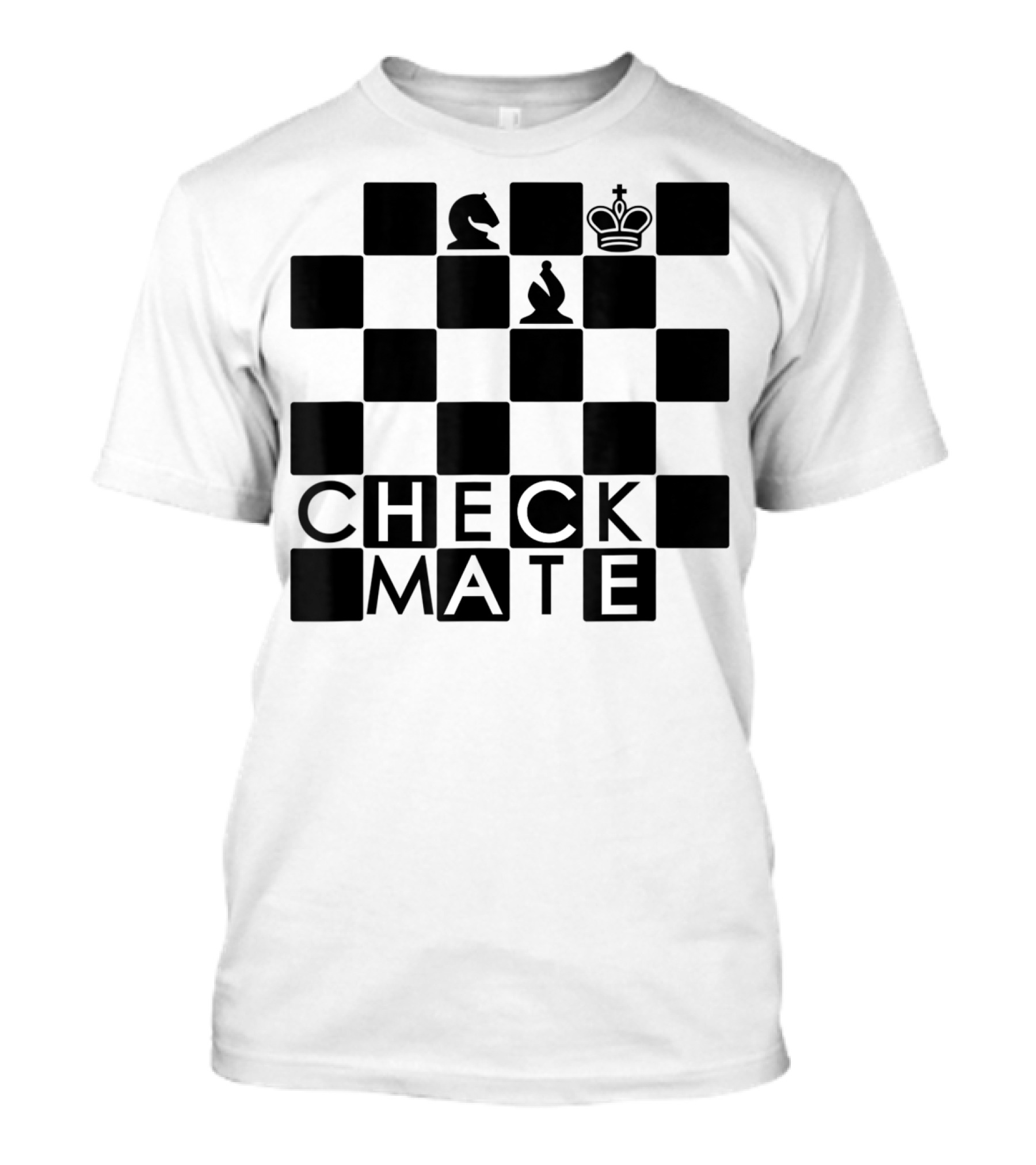 Chess Board Checkmate Knight Bishop King T-Shirt