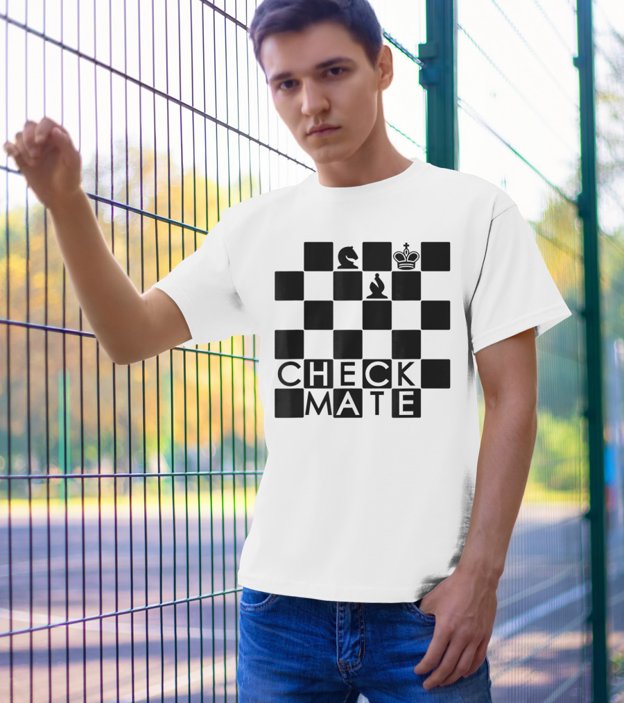 Chess Board Checkmate Knight Bishop King T-Shirt