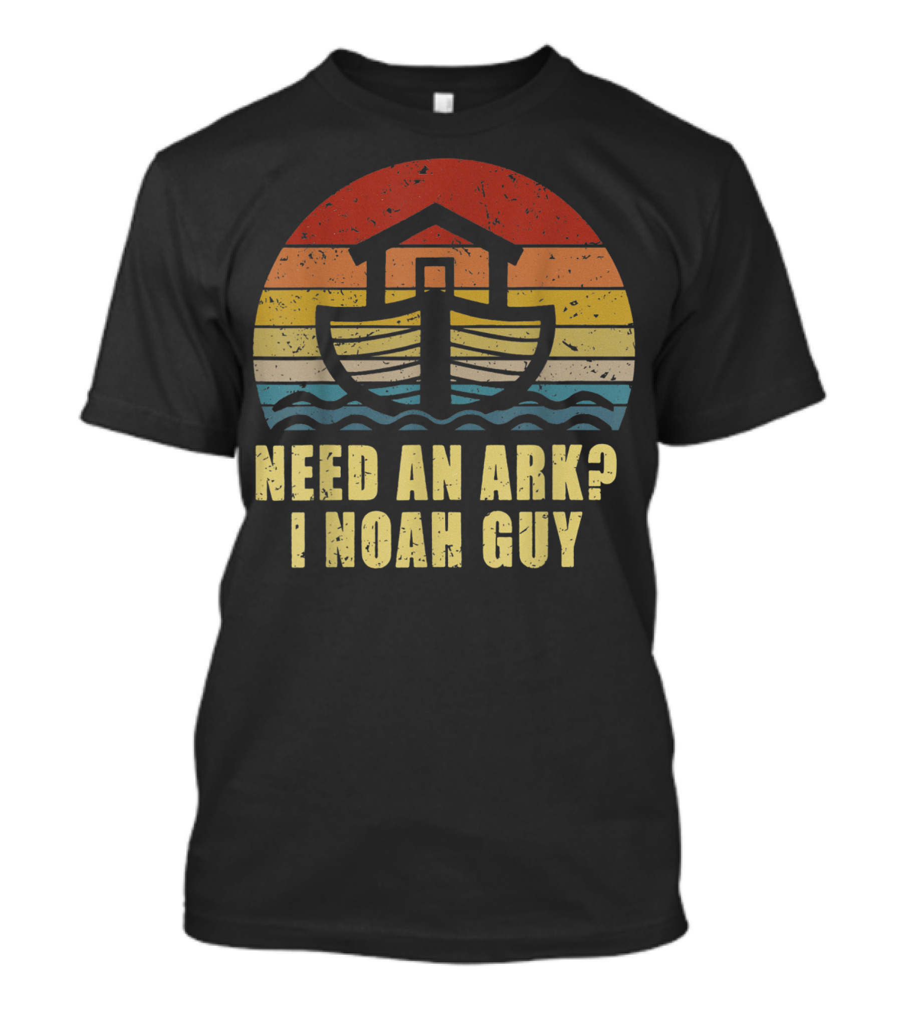 Christian Pun Retro Style Need An Ark I Noah Guy T-Shirt
