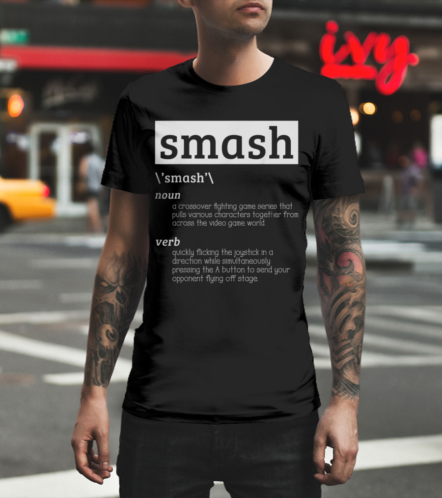 Smash Definition Crossover Fighting Game Series Video Game World T-Shirt