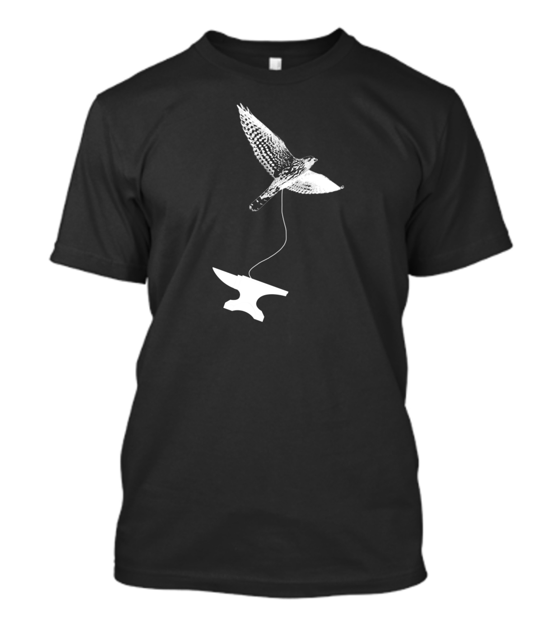 Heavy Falcon Anvil Flight Comedy T-Shirt