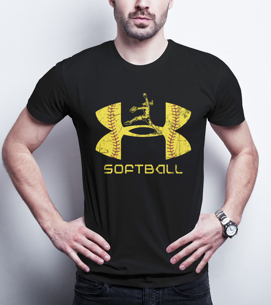 Softball Pitcher Yellow T-Shirt