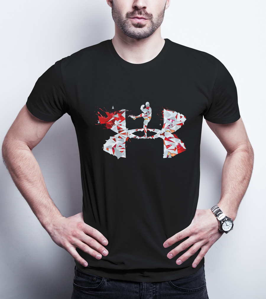 Under Armour Geometric Mma Fighter Kick T-Shirt