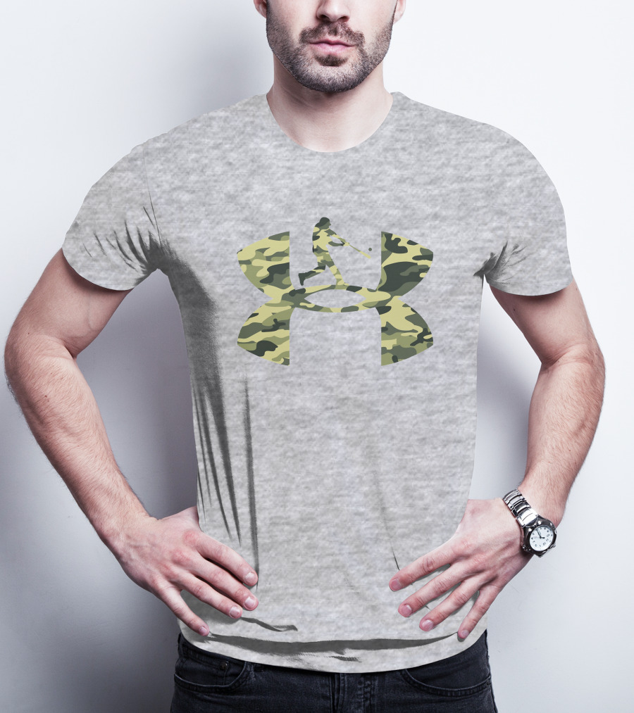 Under Armour Camo Baseball T-Shirt