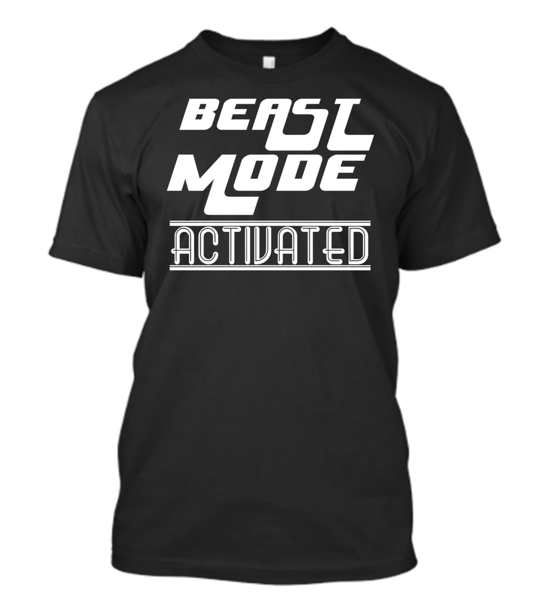 Beast Mode Activated Bold Athletic Motivation T-Shirt