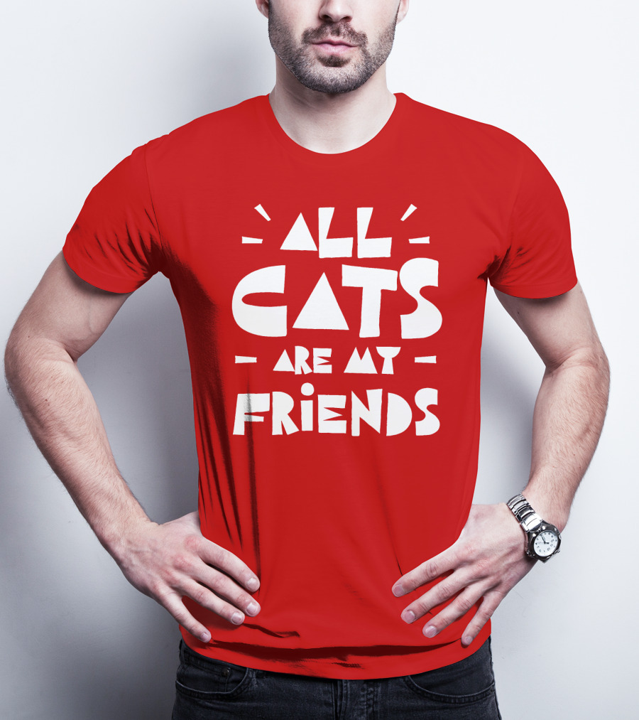 All Cats Are My Friends Cat Lover T-Shirt