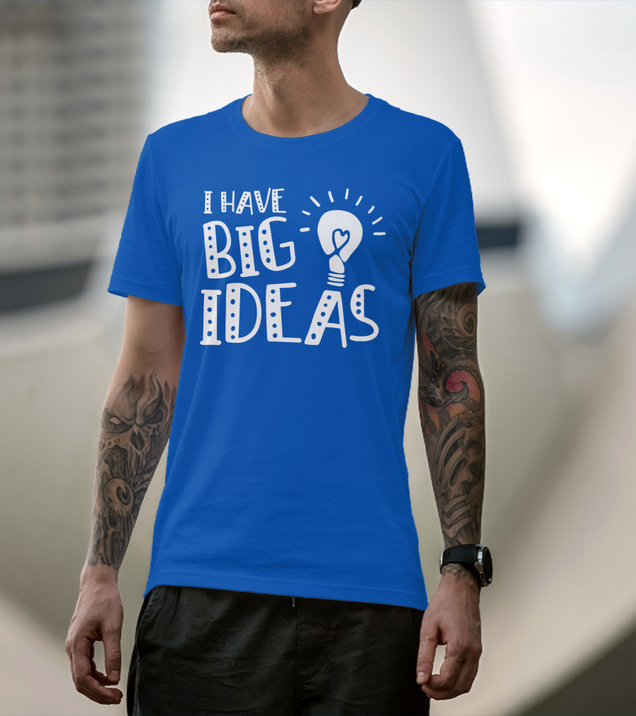 I HAVE BIG IDEAS Light Bulb Heart T-Shirt