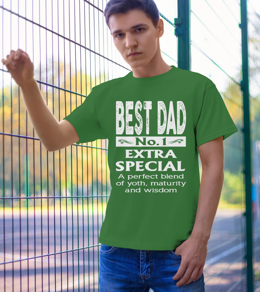 BEST DAD No. 1 EXTRA SPECIAL A Perfect Blend Of Youth Maturity And Wisdom T-Shirt