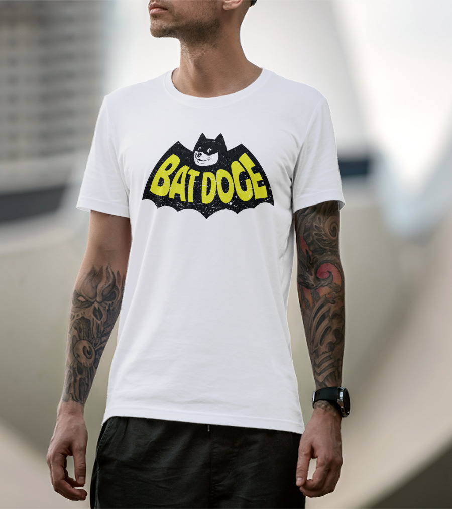 Bat Doge BatDoge Iconic Superhero Doge T-Shirt
