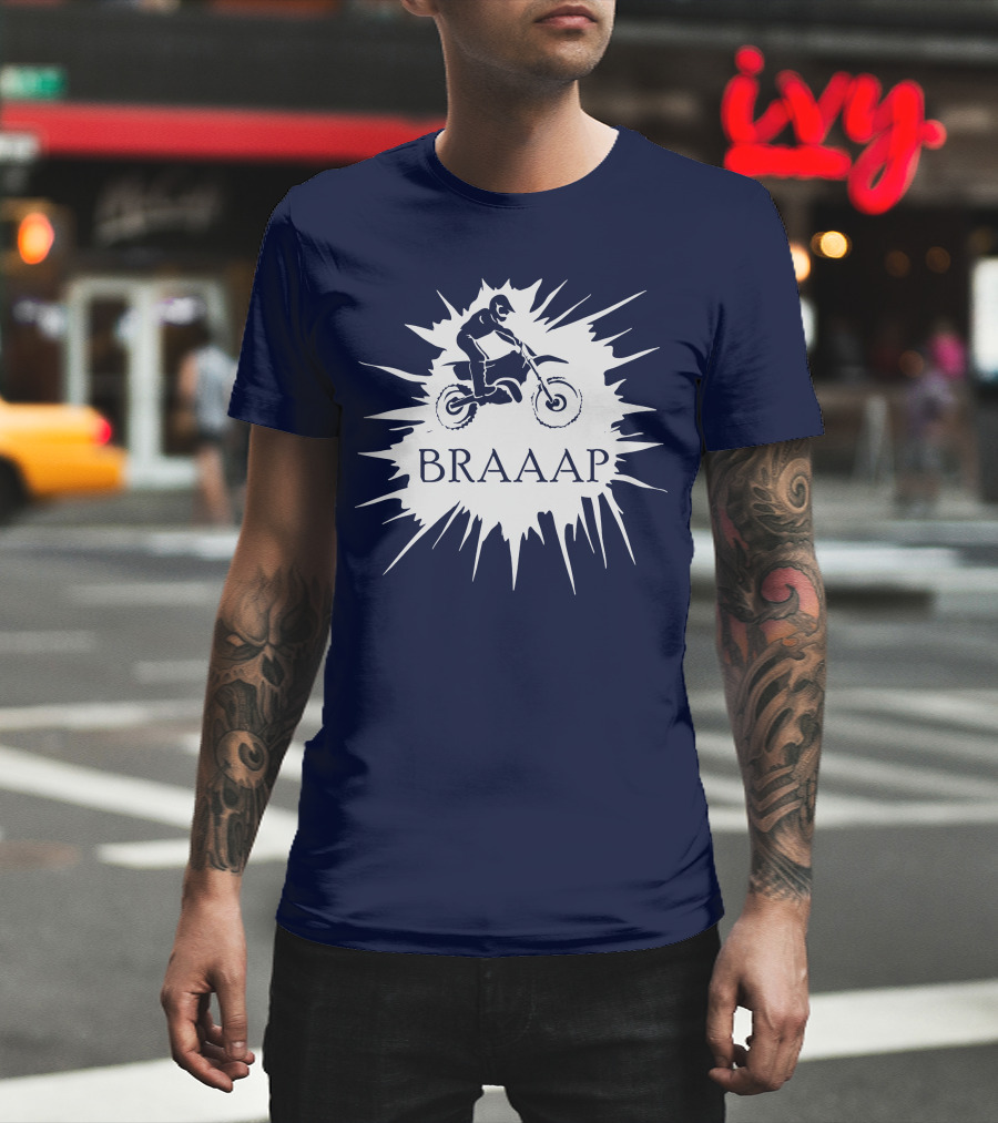 BRAAP Motocross Rider Splash T-Shirt