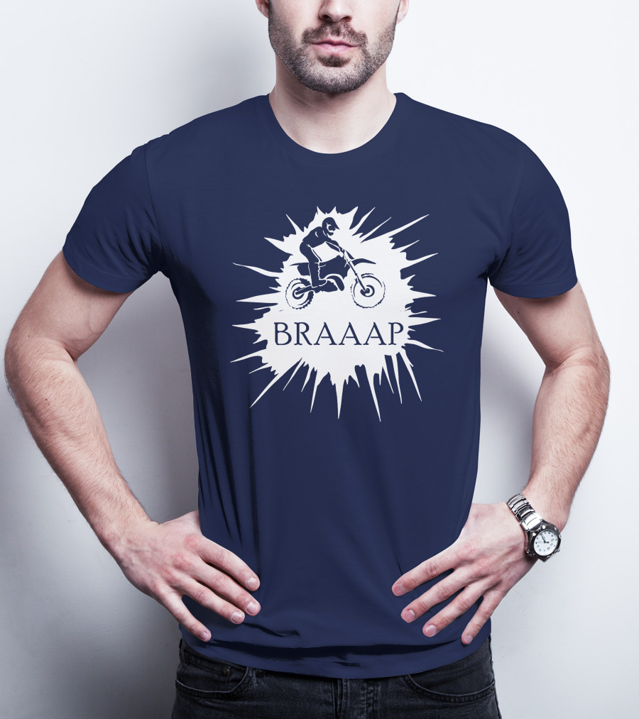 BRAAP Motocross Rider Splash T-Shirt