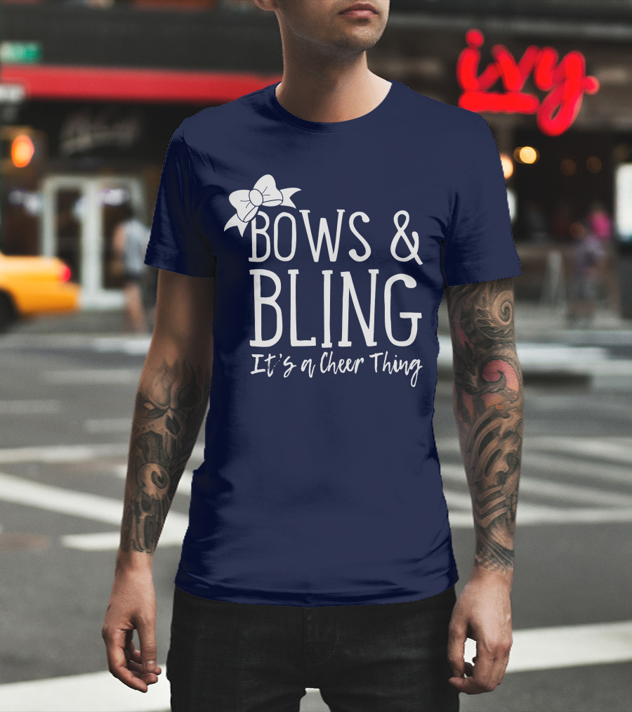 Bows And Bling It's A Cheer Thing Enthusiasts Unite T-Shirt