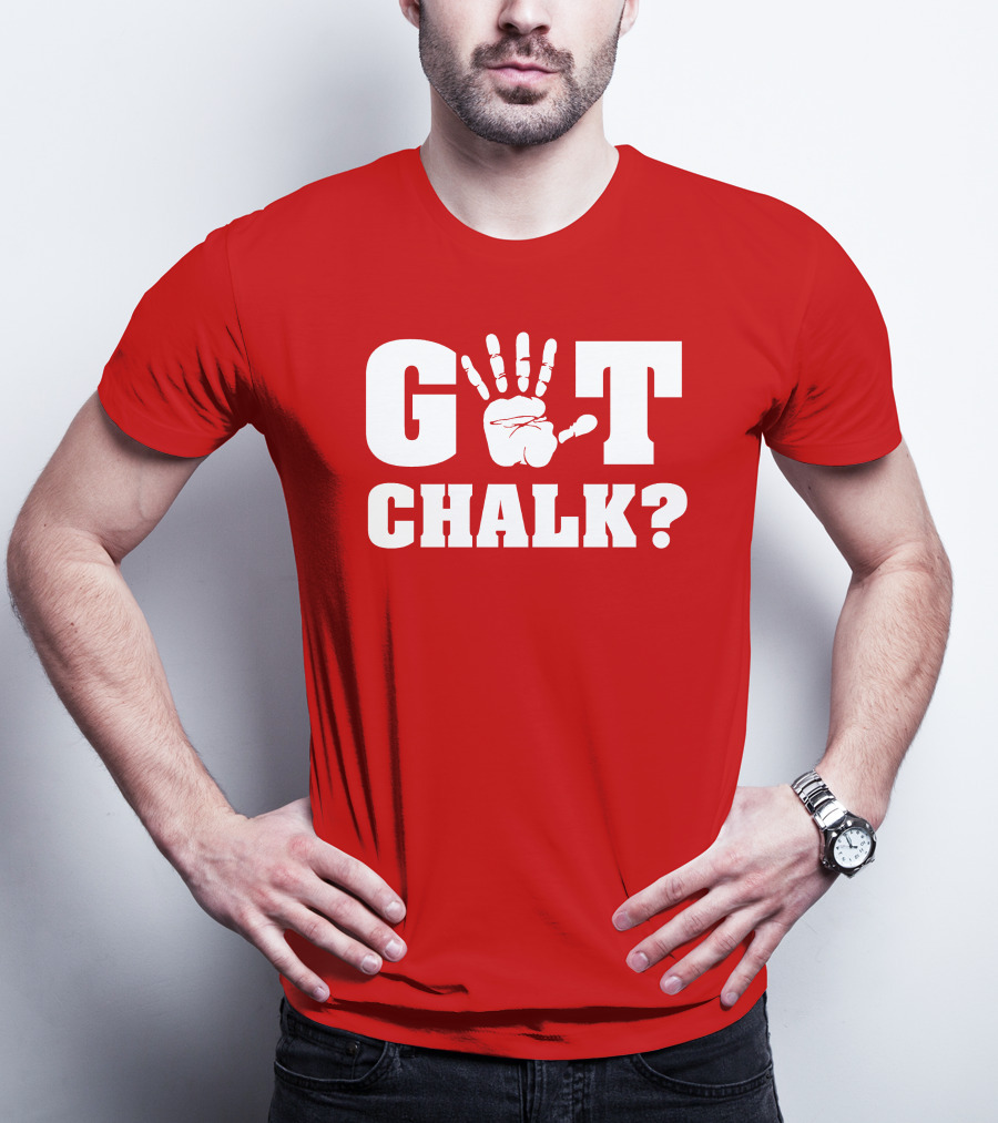 Got Chalk Question Handprint Motif T-Shirt