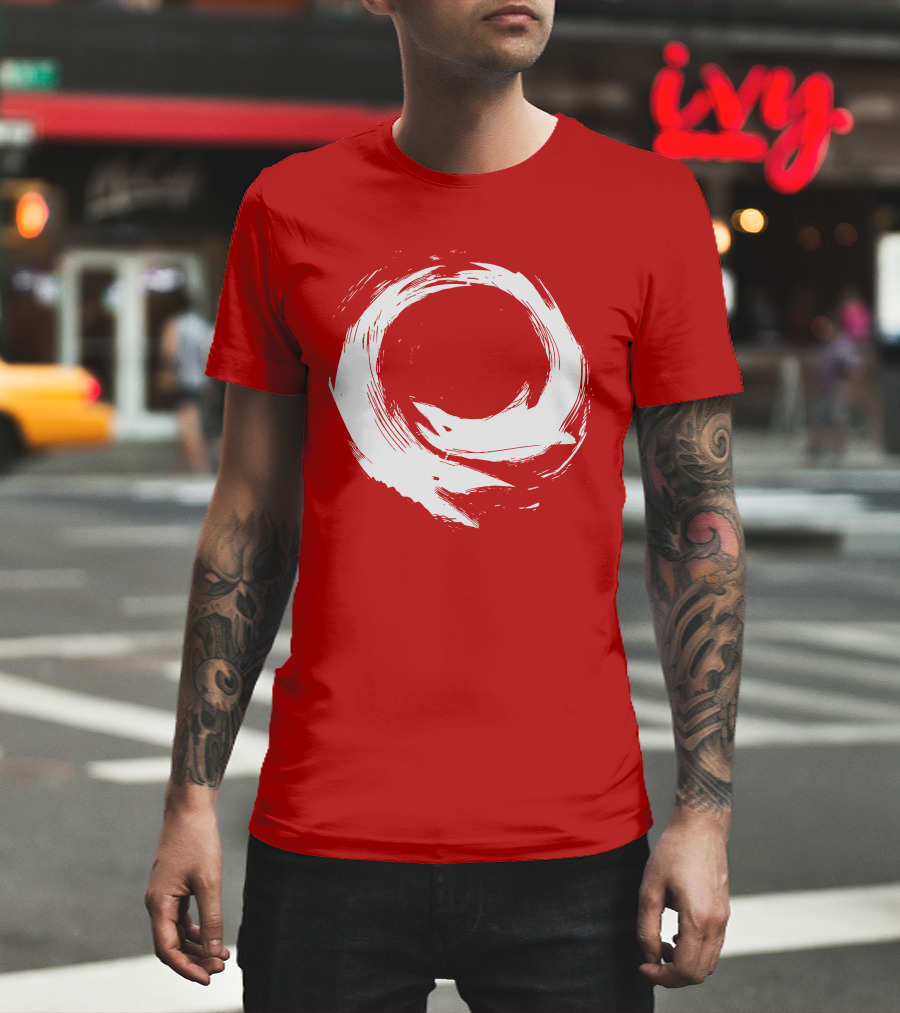 SharX Zen Enso Circle Brushstroke T-Shirt