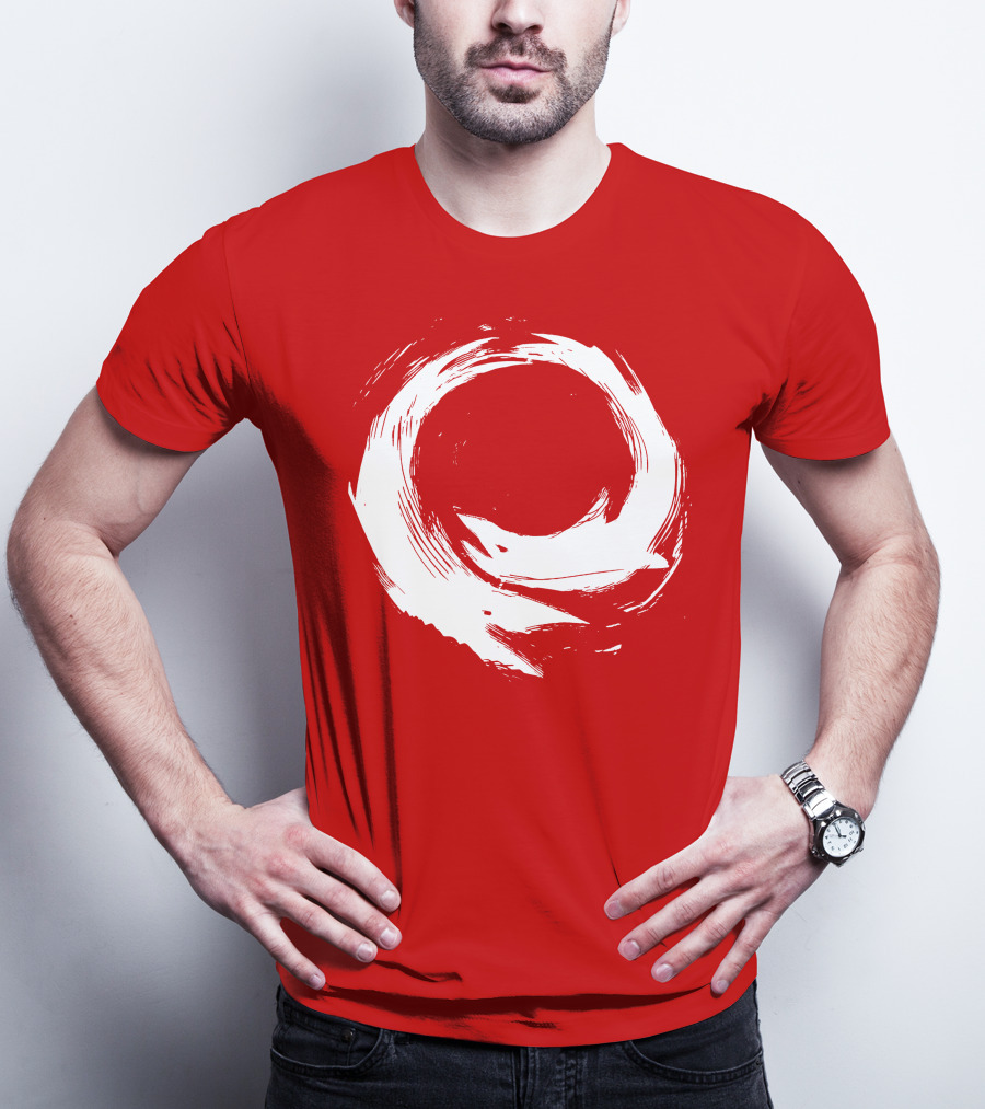 SharX Zen Enso Circle Brushstroke T-Shirt
