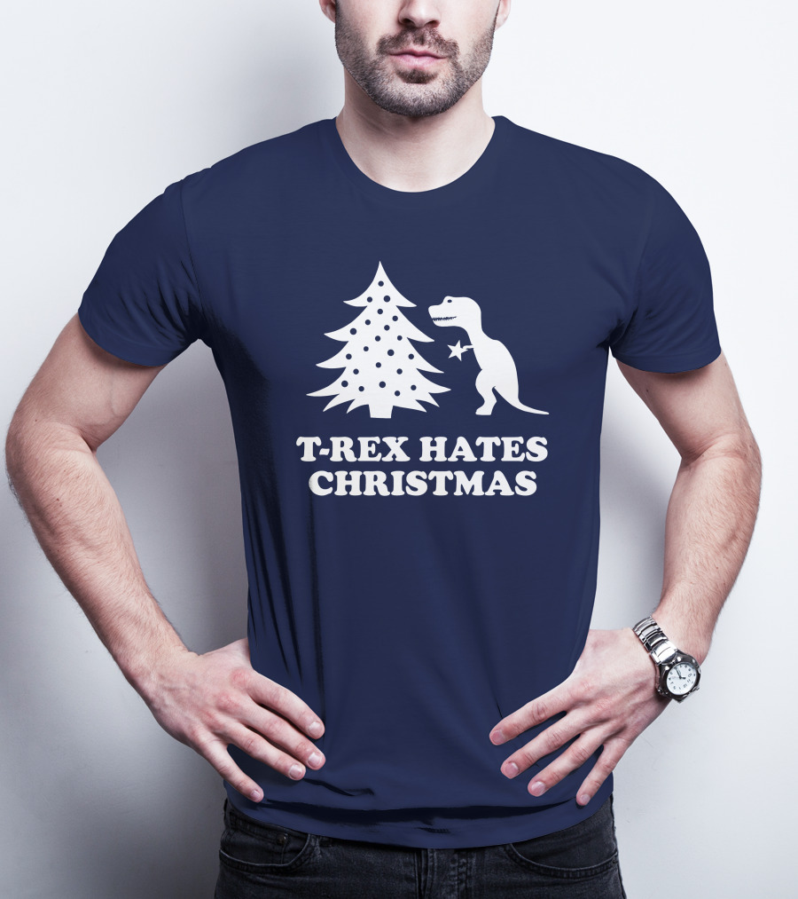 T-Rex Hates Christmas T-Shirt