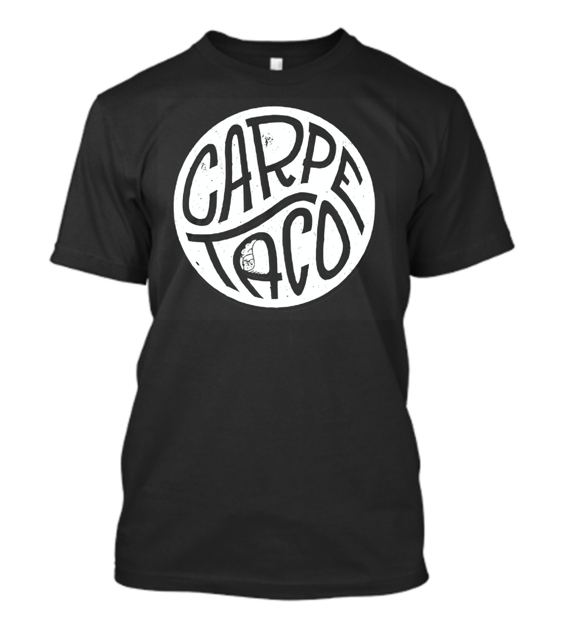 Carpe Taco Retro Circle Design With Taco T-Shirt