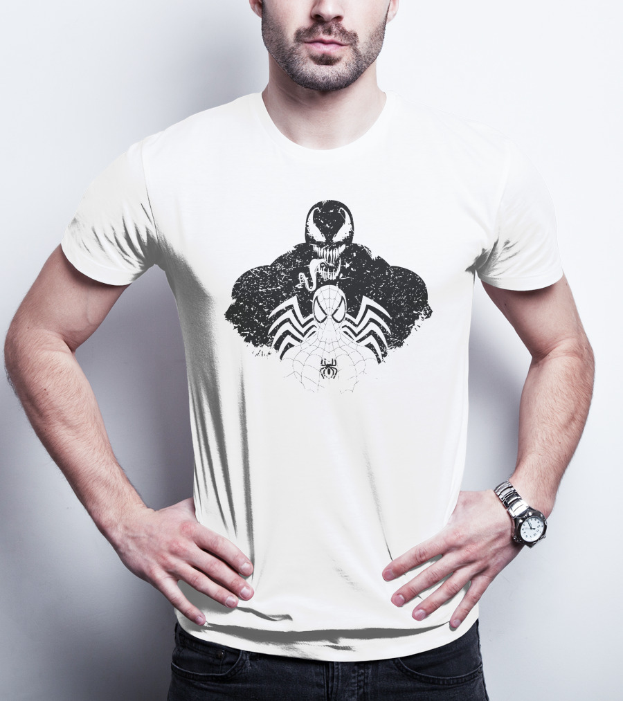 Dark Spider Venom Symbiote Web Fusion T-Shirt