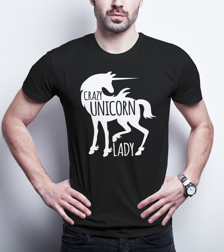 CRAZY UNICORN LADY T-Shirt