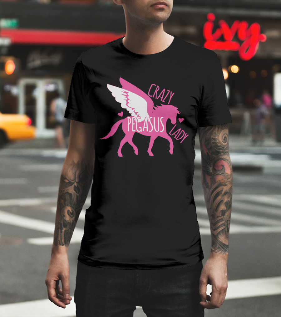 CRAZY PEGASUS LADY T-Shirt