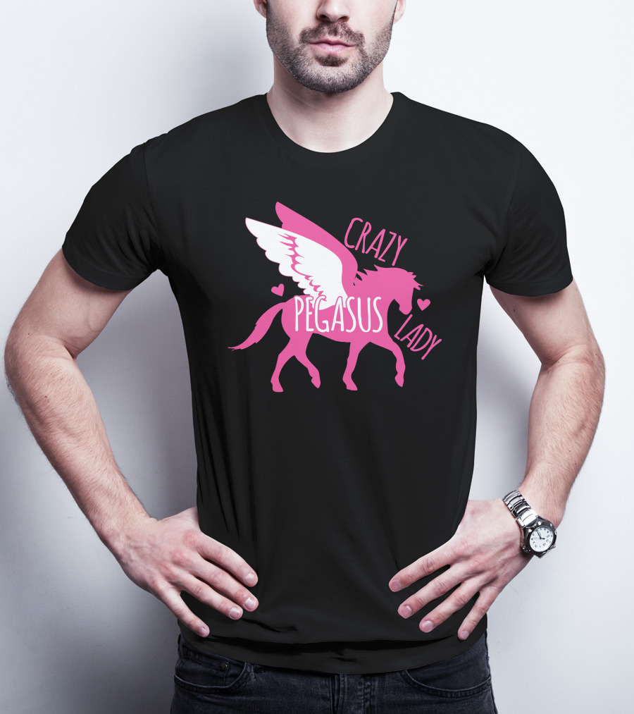 CRAZY PEGASUS LADY T-Shirt