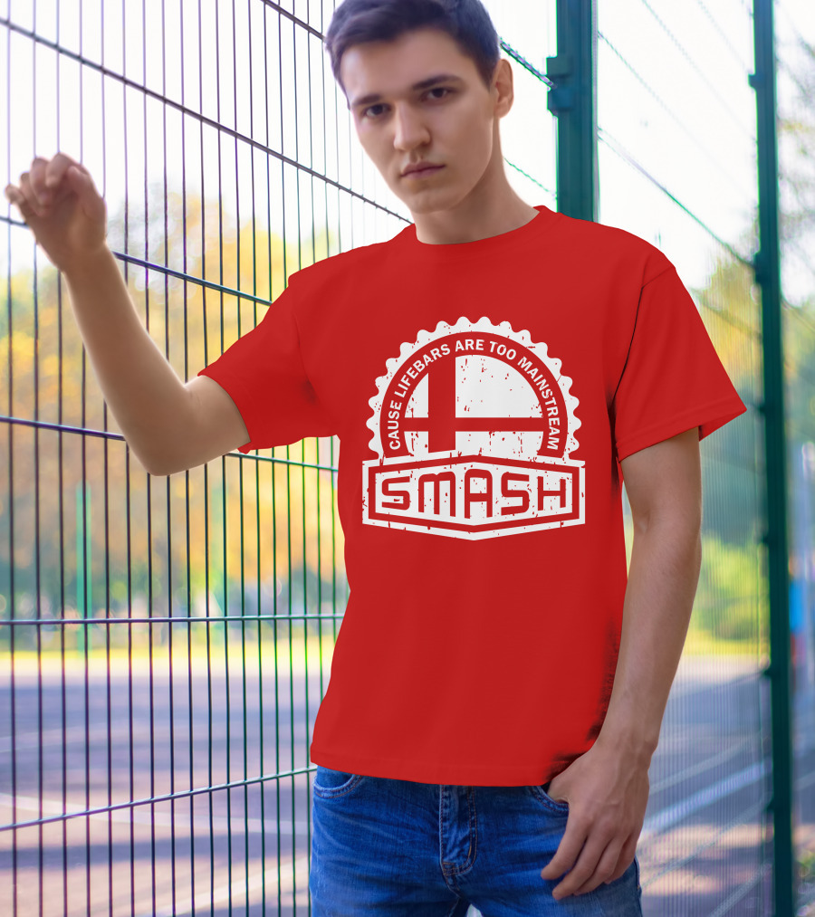 CREST SERIES Smash Cause Lifebars Are Too Mainstream T-Shirt
