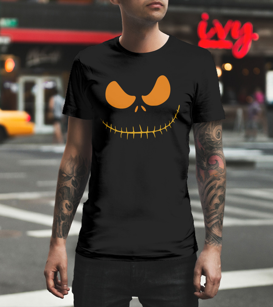 Halloween Smile Jack O'Lantern Face T-Shirt