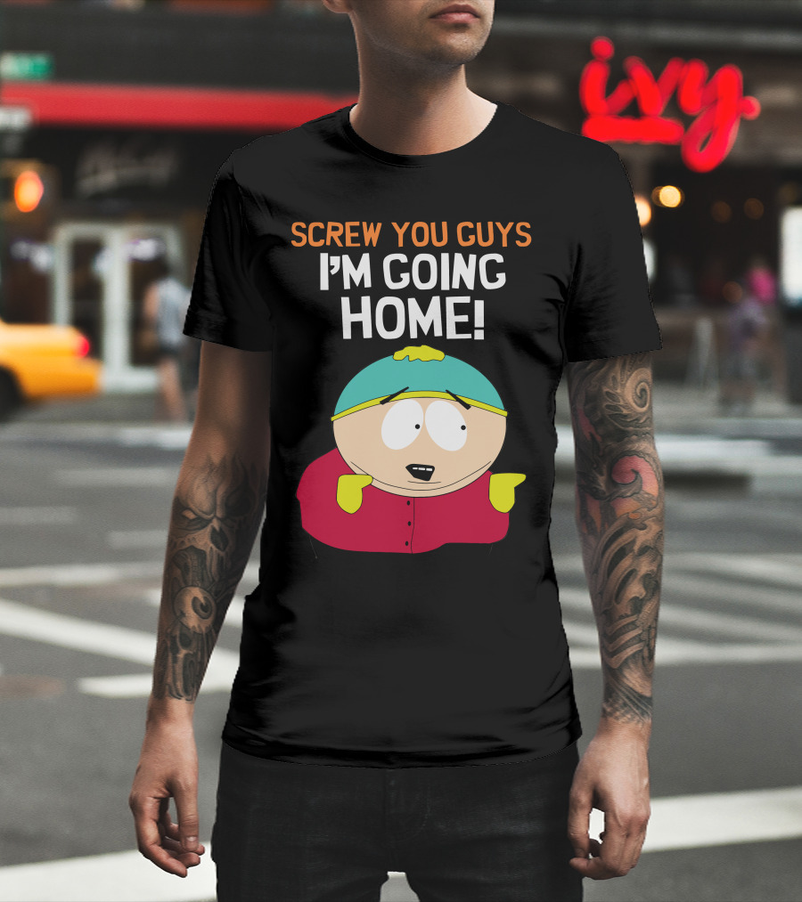 Screw You Guys I'm Going Home South Park Character T-Shirt