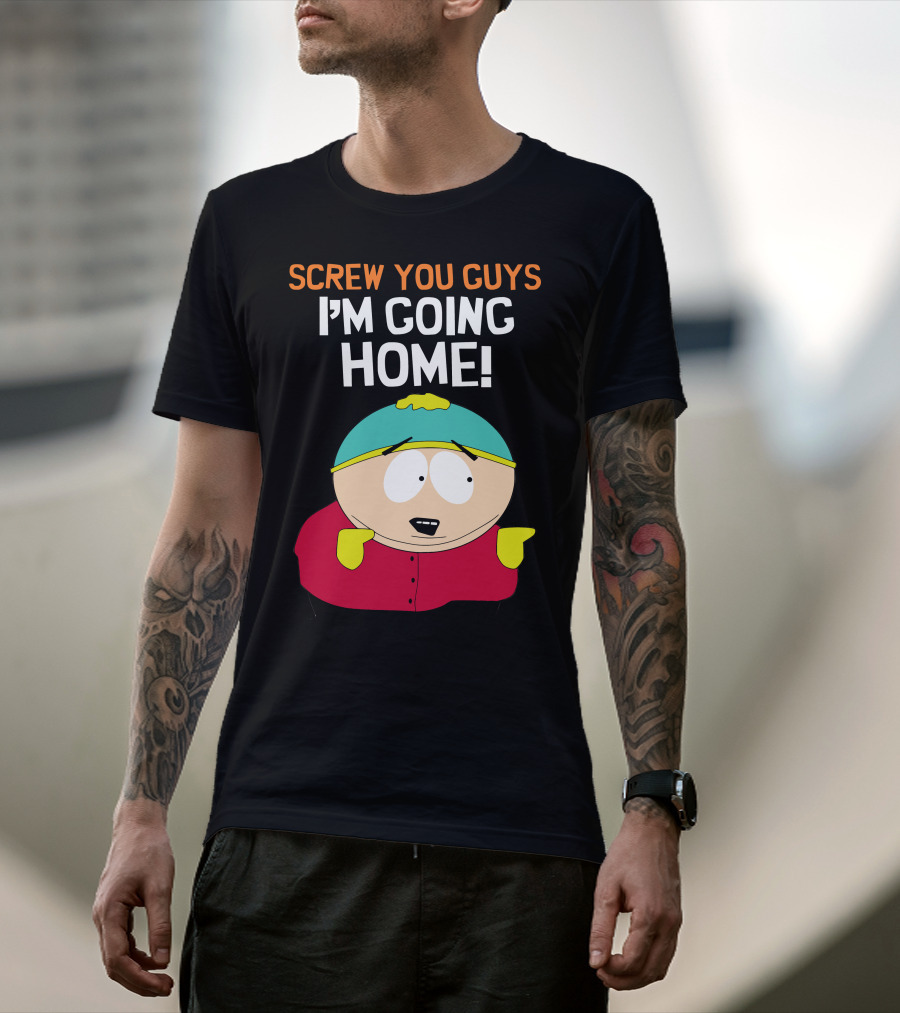 Screw You Guys I'm Going Home South Park Character T-Shirt