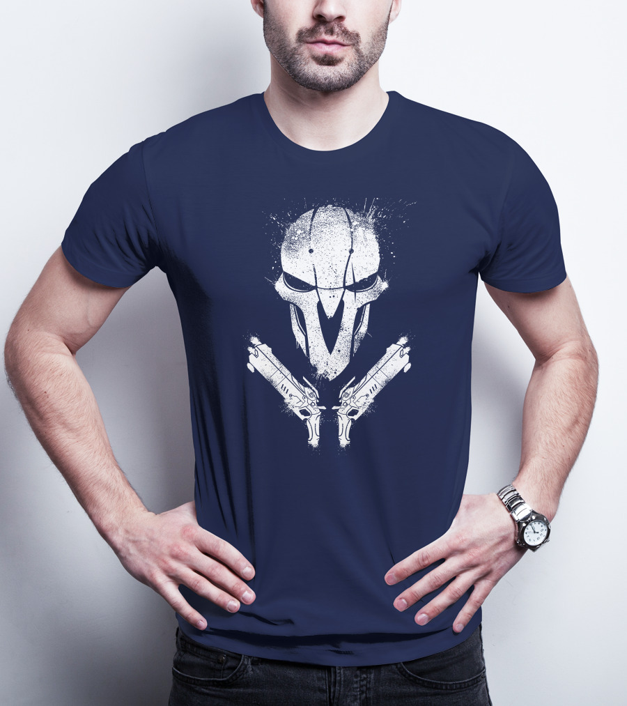 JHIN Reaper Mask With Dual Pistols T-Shirt