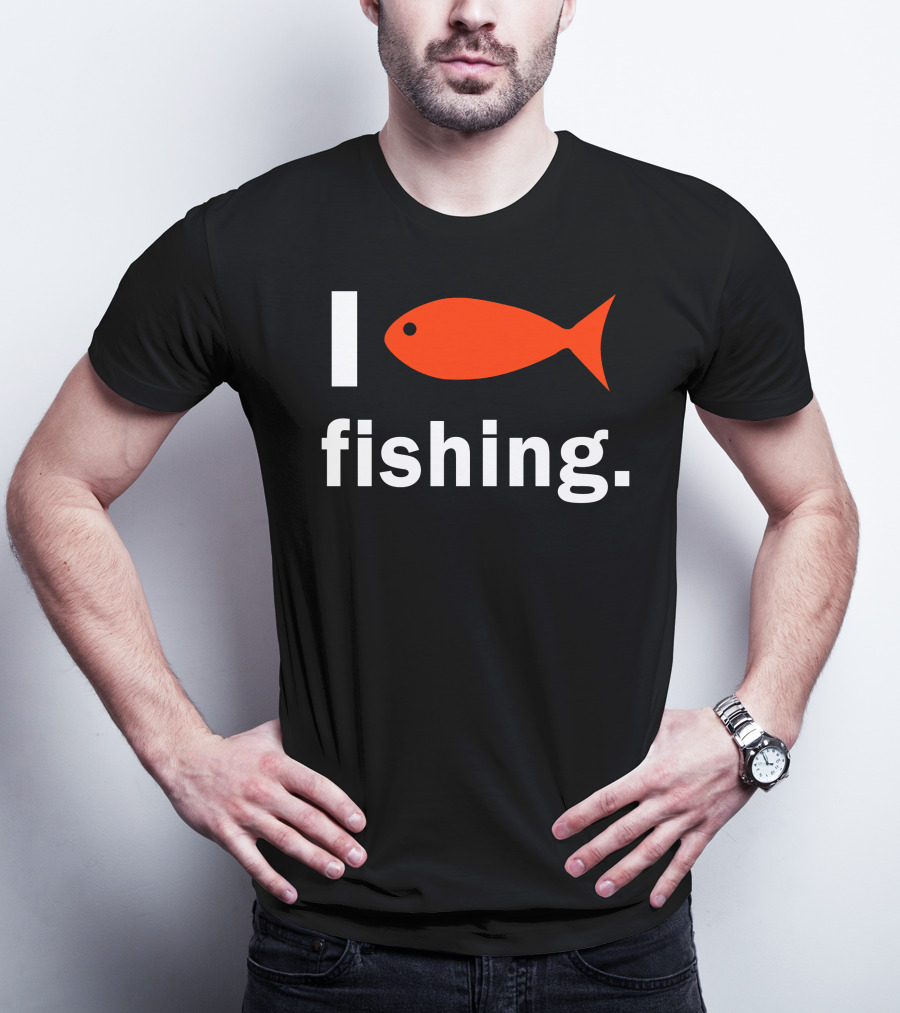 I Heart Fishing Red Fish T-Shirt