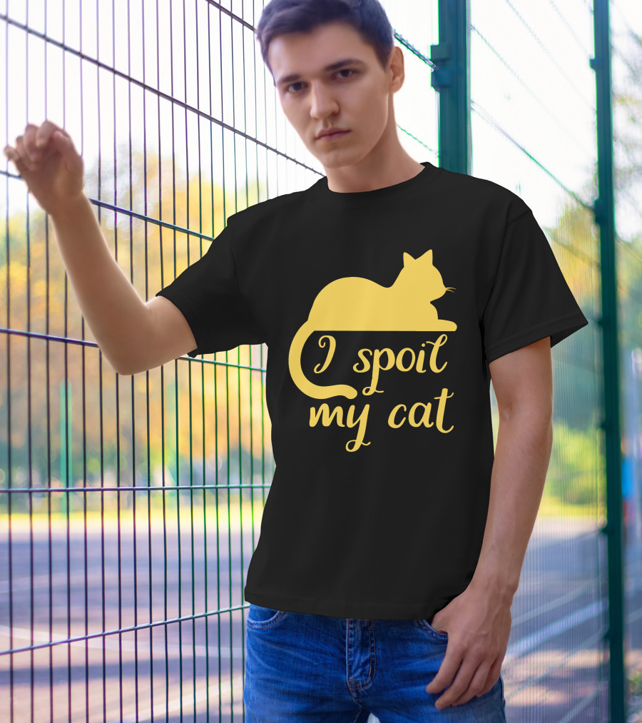 I Spoil My Cat With Yellow Cat T-Shirt
