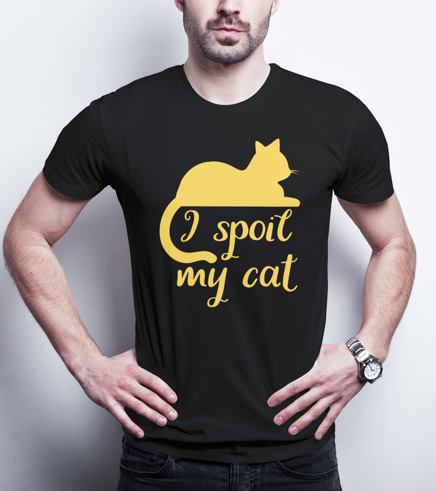 I Spoil My Cat With Yellow Cat T-Shirt