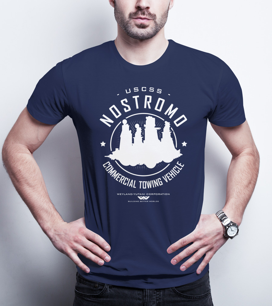 USCSS Nostromo Commercial Towing Vehicle Weyland-Yutani Building Better Worlds T-Shirt