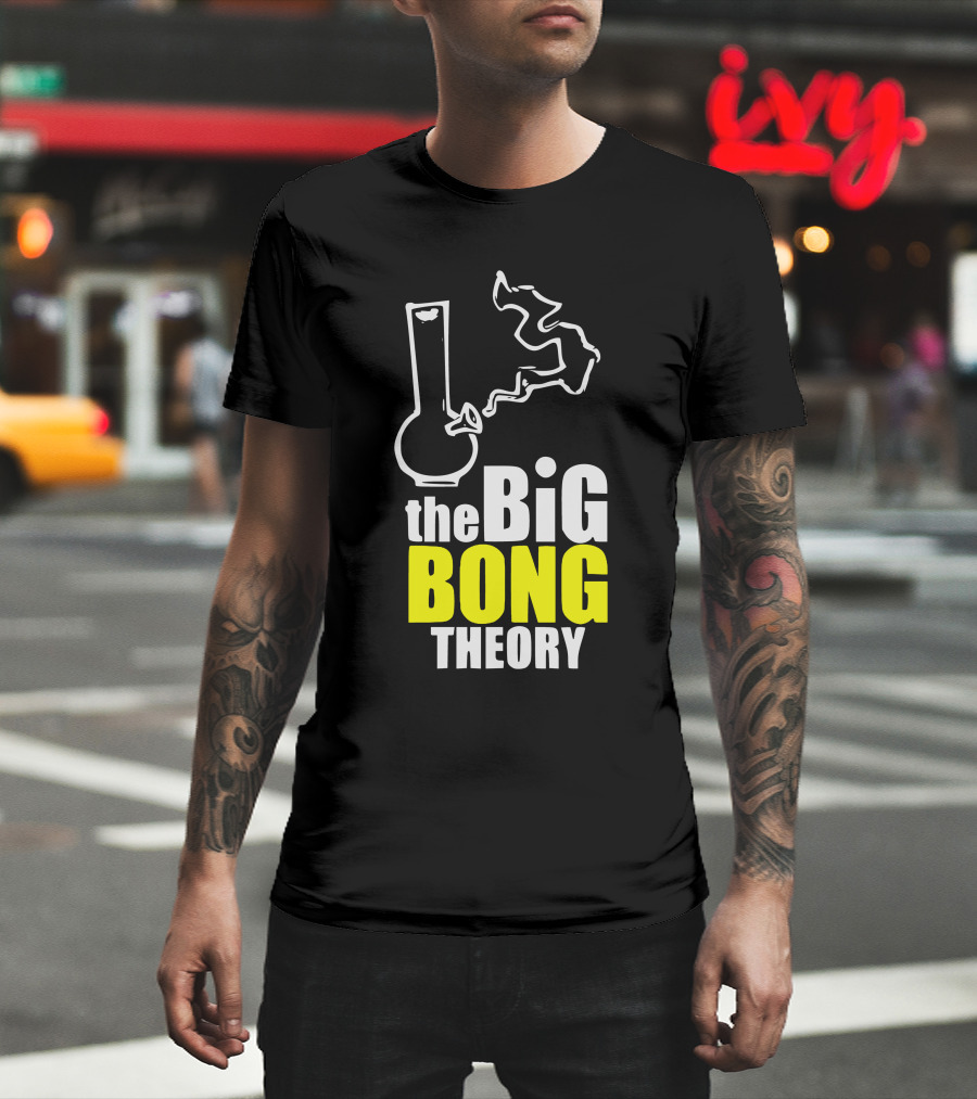 The Big Bong Theory White Bong Smoke T-Shirt