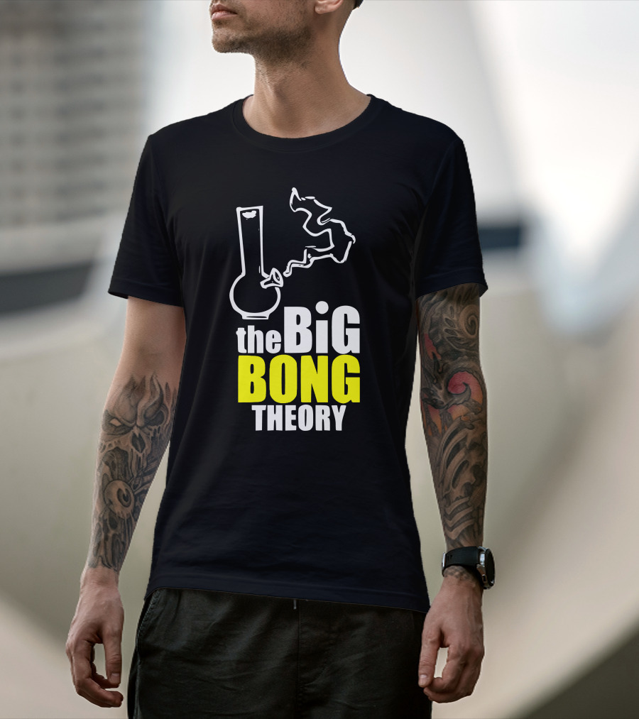 The Big Bong Theory White Bong Smoke T-Shirt