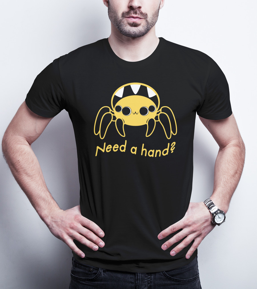 Need A Hand Spider Cute Yellow T-Shirt