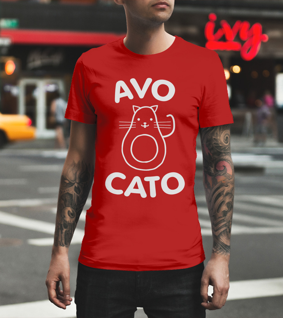 AVO CATO Cat Avocado Pun T-Shirt