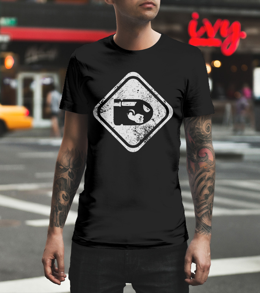 Bullet Bill Road Sign T-Shirt