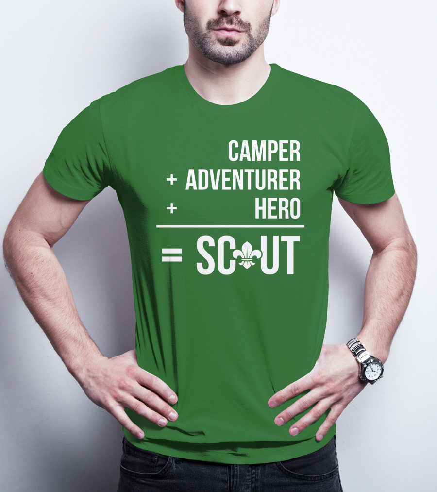 Camper Adventurer Hero Scout Fleur-de-Lis T-Shirt