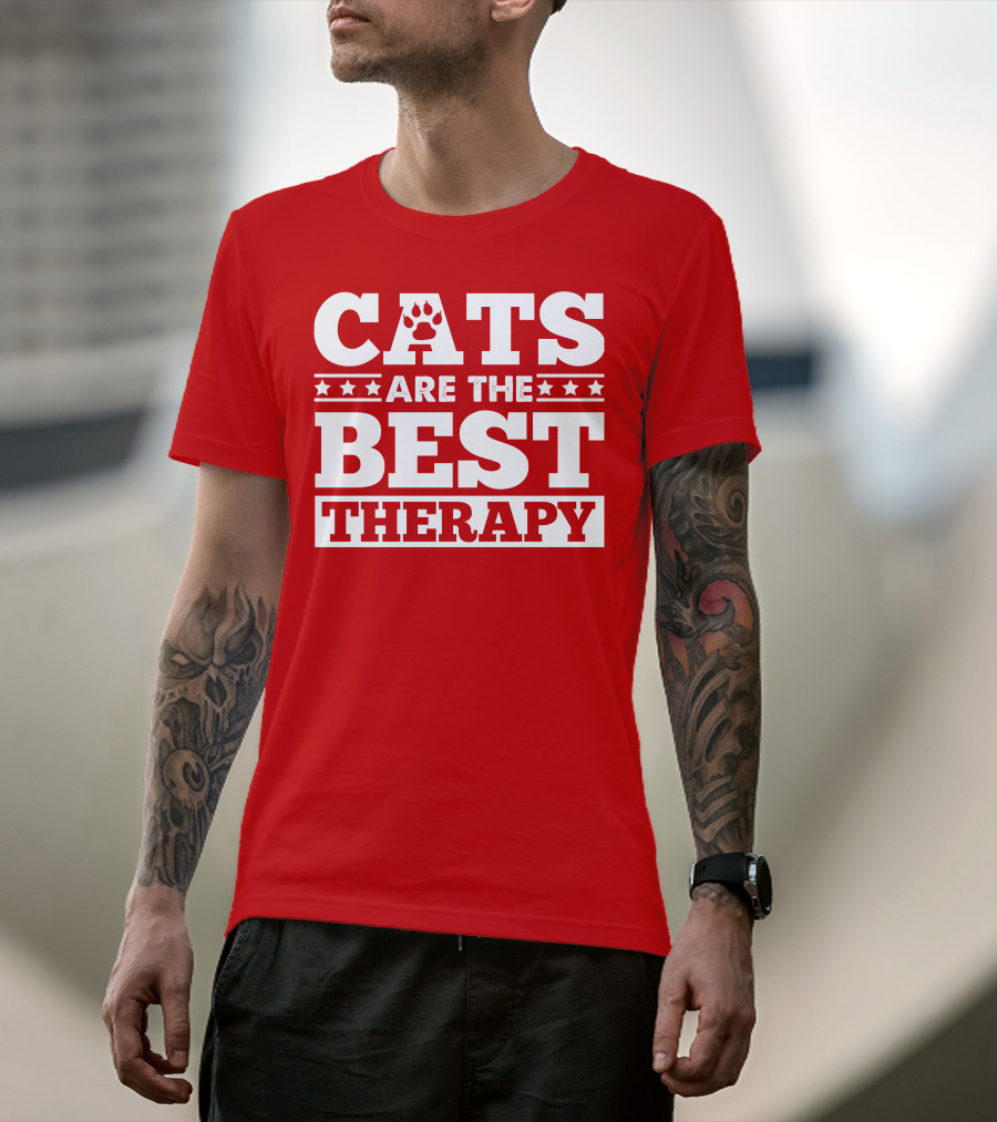Cats Are The Best Therapy T-Shirt