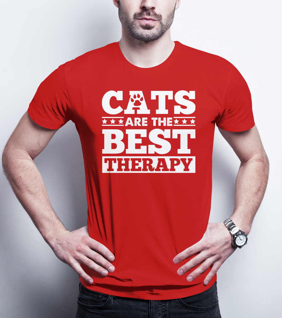 Cats Are The Best Therapy T-Shirt