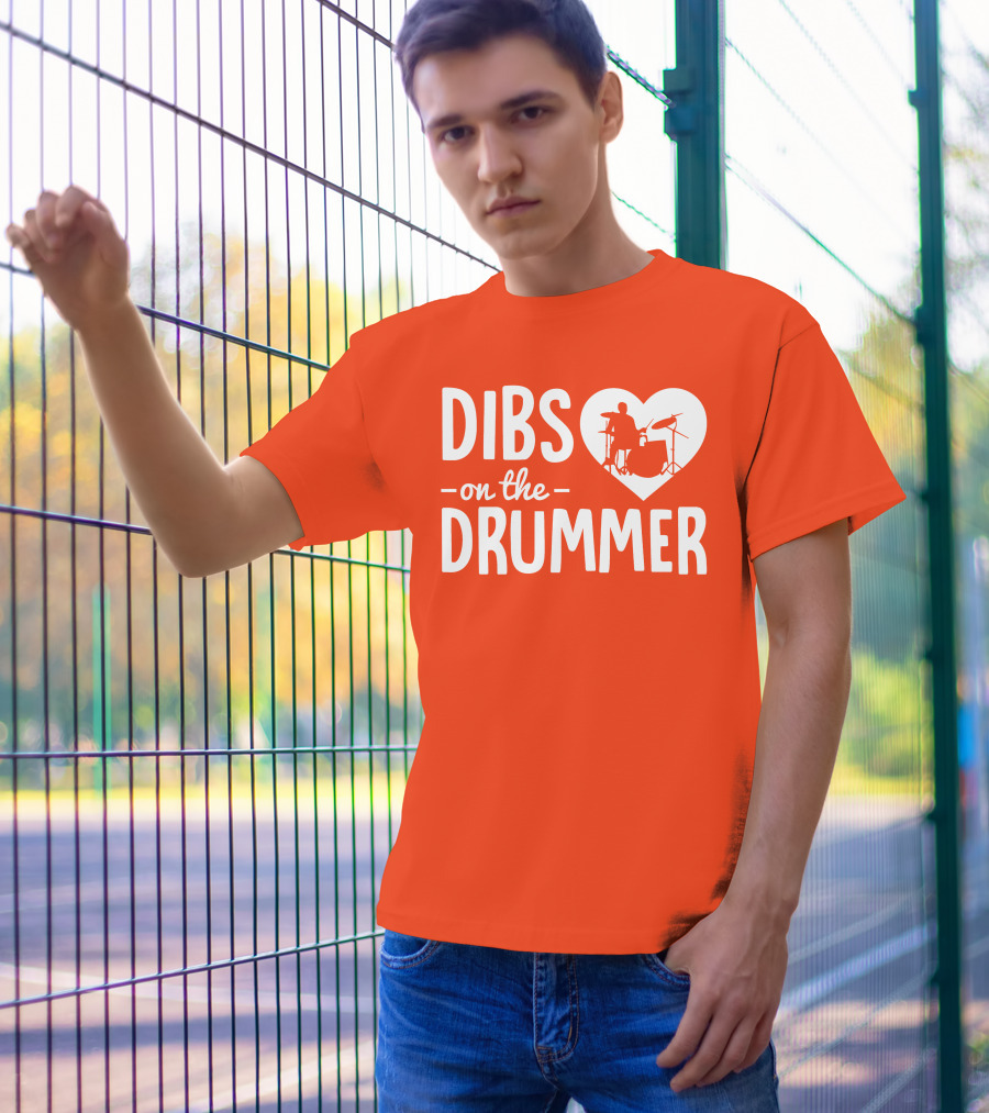 Dibs On The Drummer Heartbeat T-Shirt