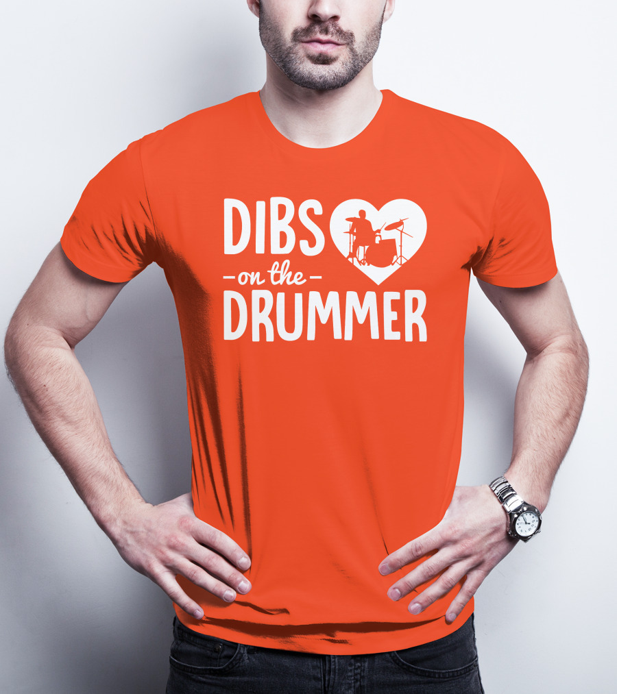 Dibs On The Drummer Heartbeat T-Shirt