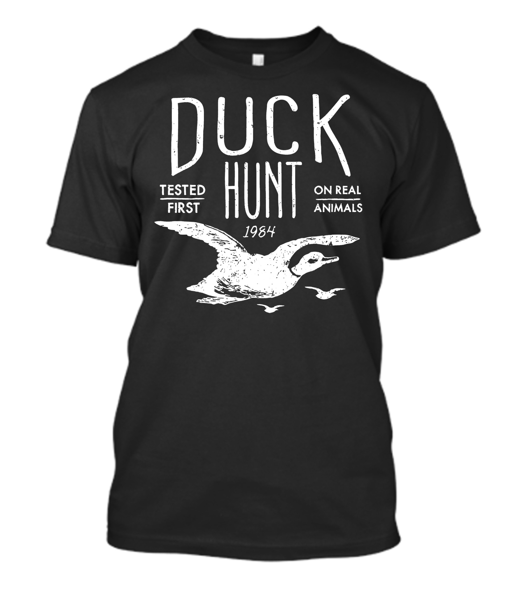 Duck Hunt Tested First On Real Animals 1984 T-Shirt