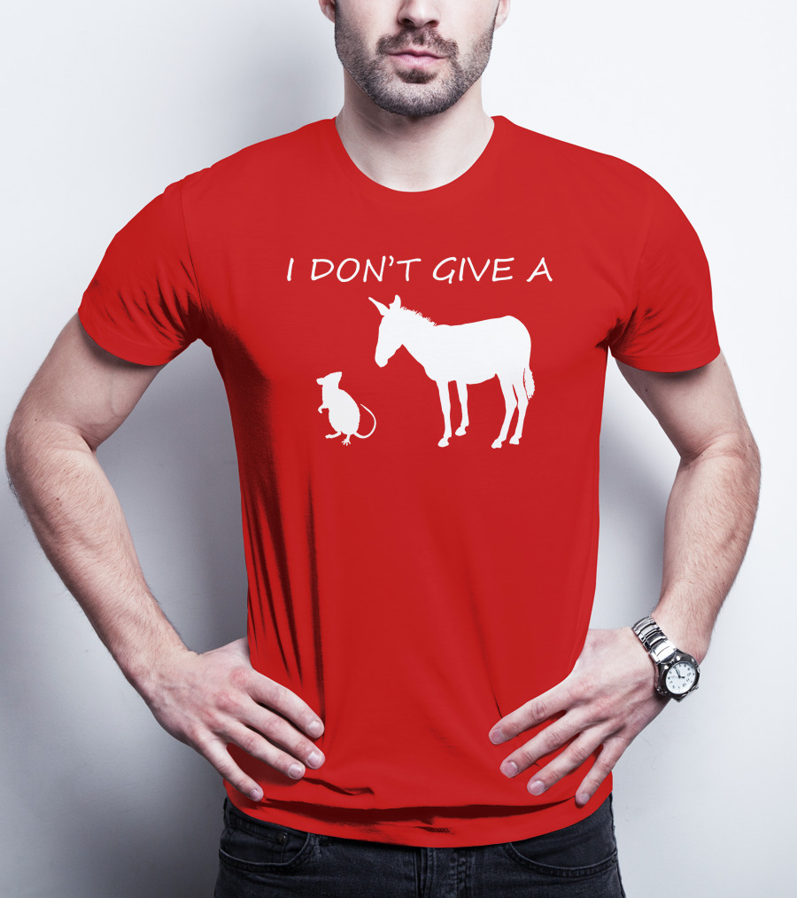 I Don't Give A Rats Ass Donkey And Rat T-Shirt