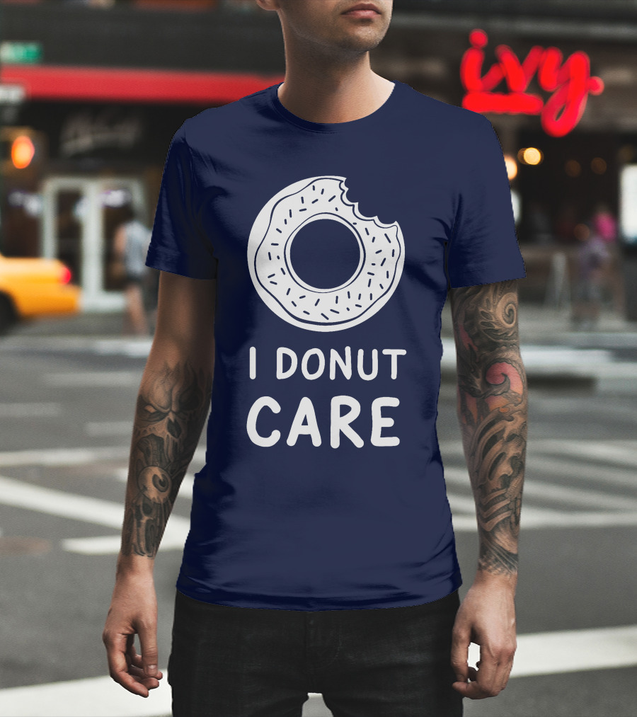 I Donut Care Donut With A Bite T-Shirt