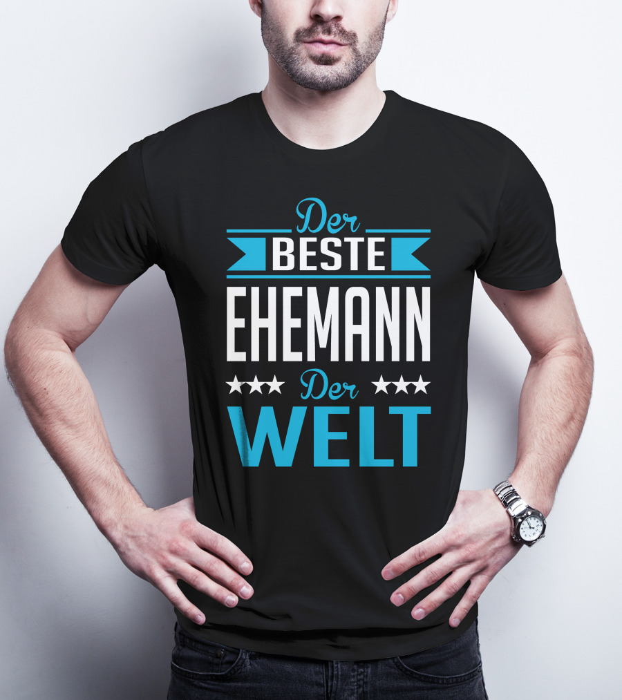 Der Beste Ehemann Der Welt Sterne Banner T-Shirt