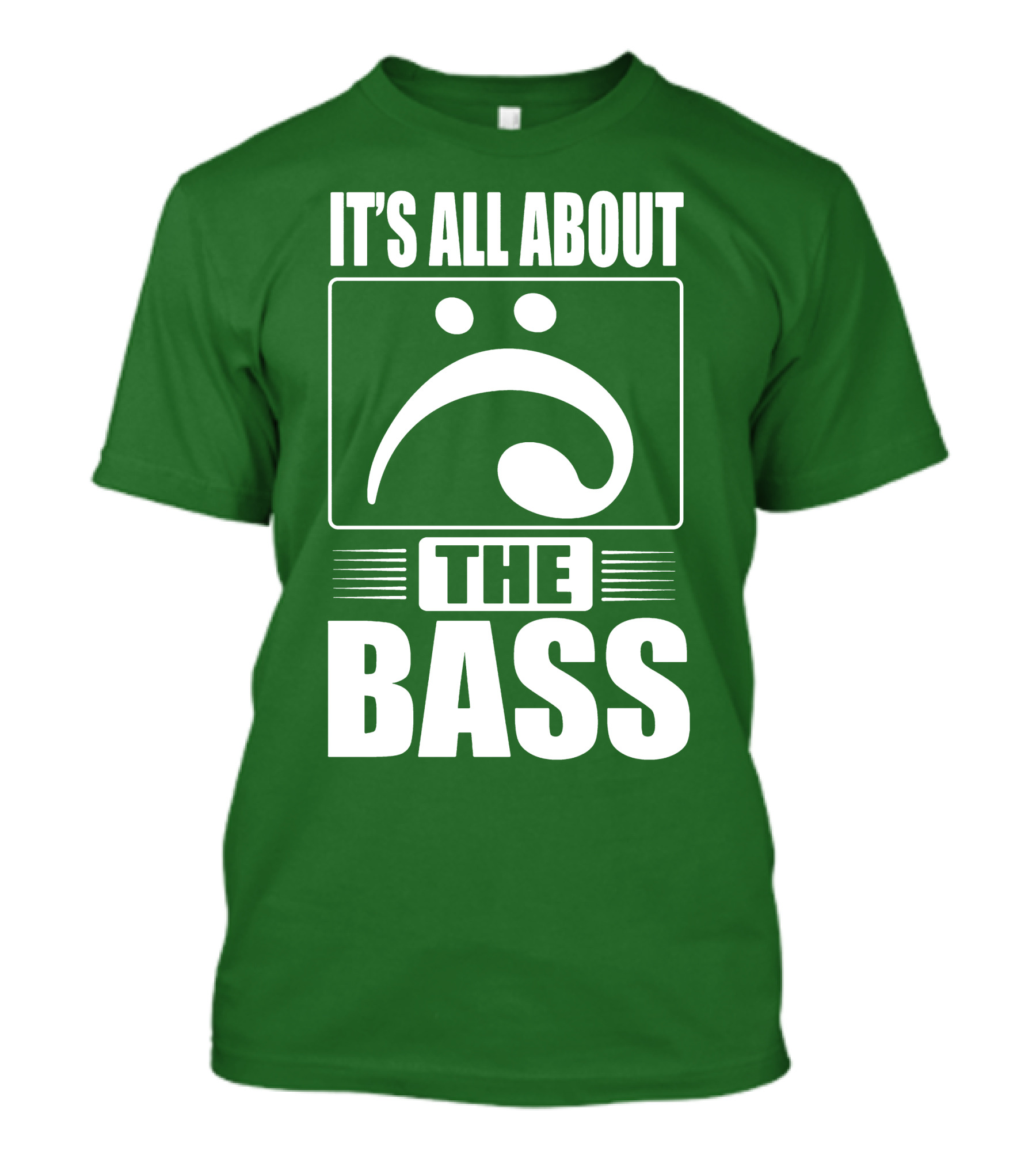 It's All About The Bass Clef Symbol Music Note T-Shirt