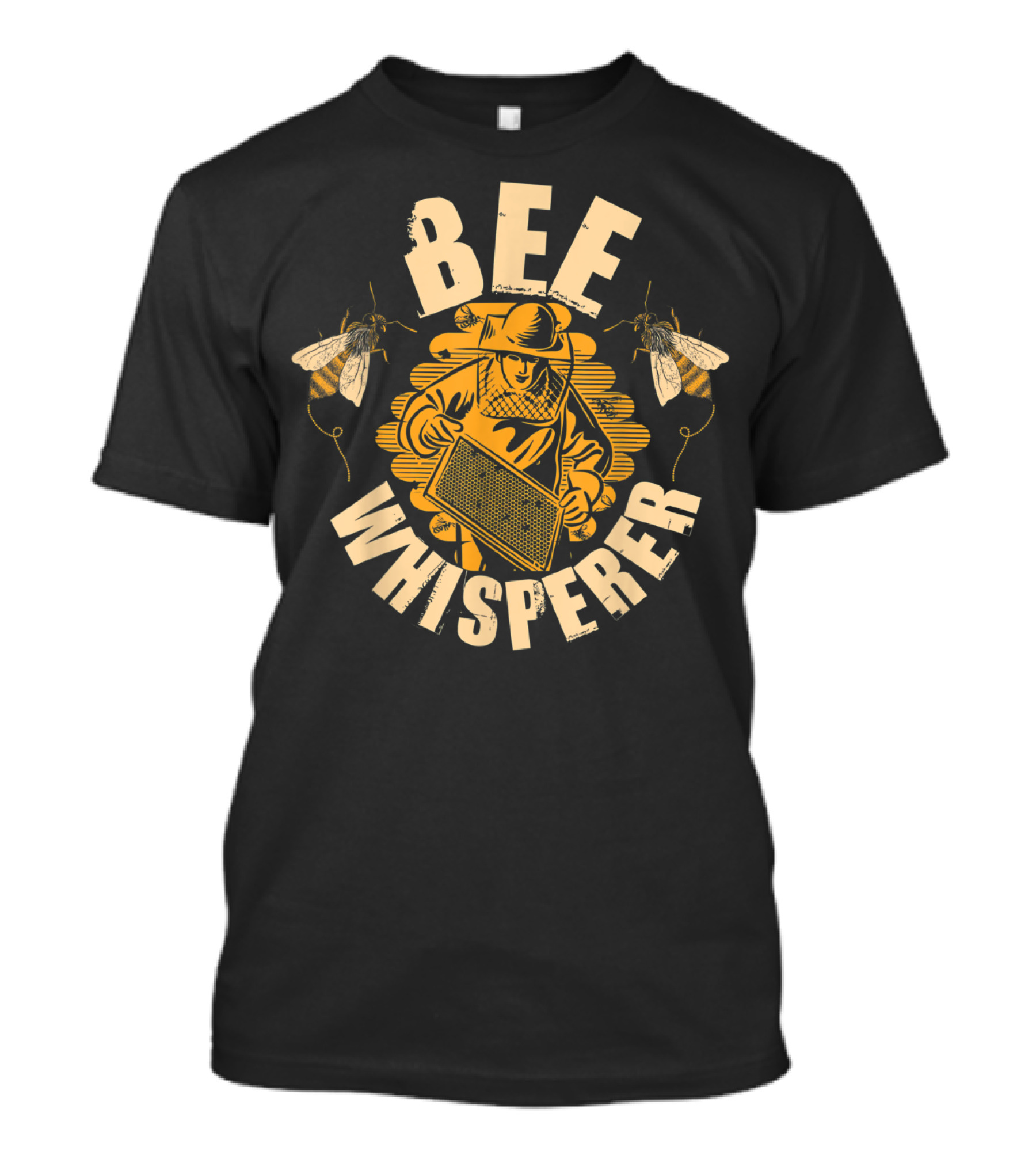 Bee Whisperer Beekeeper Vintage Graphic With Honeybees T-Shirt